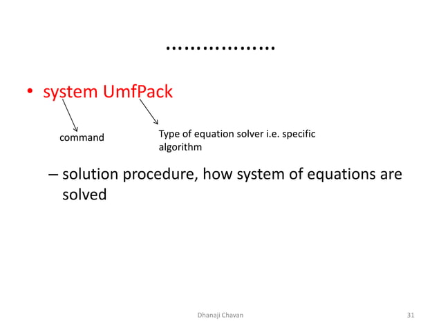 OpenSees: modeling and performing static analysis | PPT