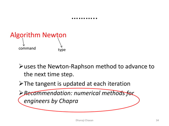 OpenSees: modeling and performing static analysis | PPT
