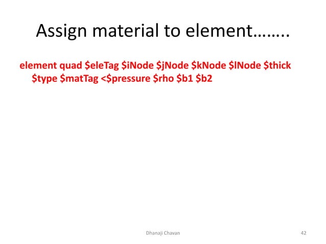 OpenSees: modeling and performing static analysis | PPT