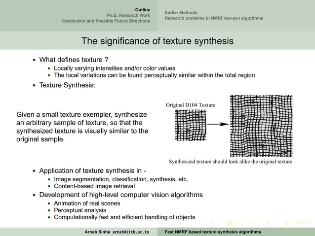 Computationally Efficient NMRF model based Texture Synthesis | PDF