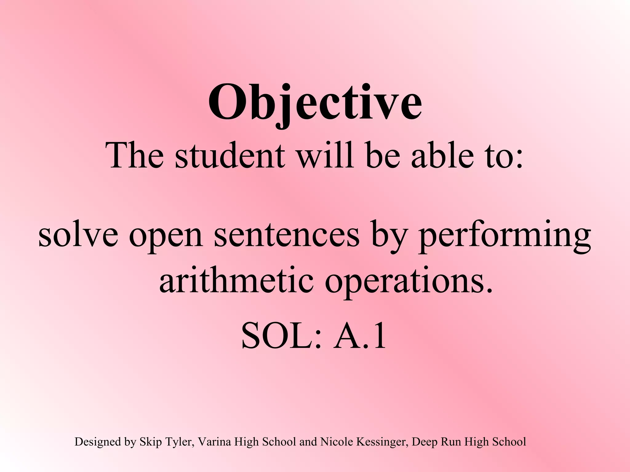 Open sentences | PPT