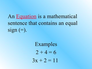 Open sentences | PPT