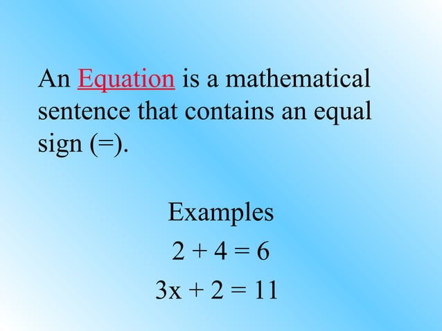Open sentences | PPT