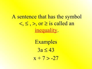 Open sentences | PPT