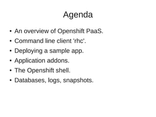 Openshift: Deployments for the rest of us | PPT