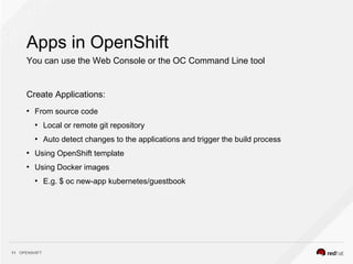 Openshift: Build, deploy & manage open, standard containers | PPT