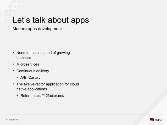 Openshift: Build, deploy & manage open, standard containers | PPT