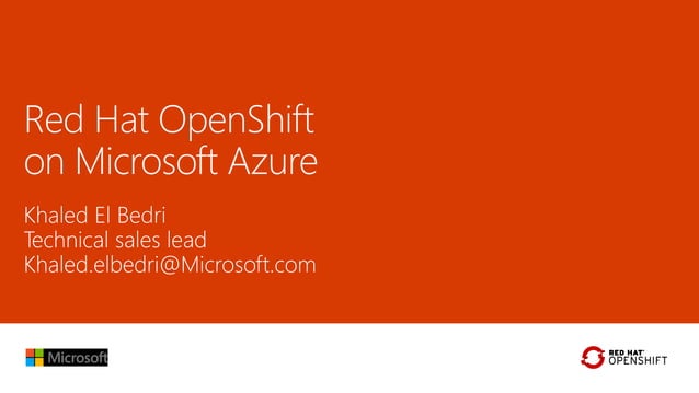 Red Hat OpenShift Containers Platform on Azure | PPT