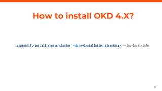 [Open shift 101] how to deploy okd on aws (1) | PPT