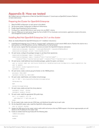 Red Hat OpenShift Container Platform delivers enterprise-grade ...