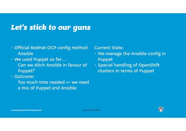 Automating OpenShift Deployments | PPT