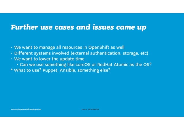 Automating Openshift Deployments Ppt
