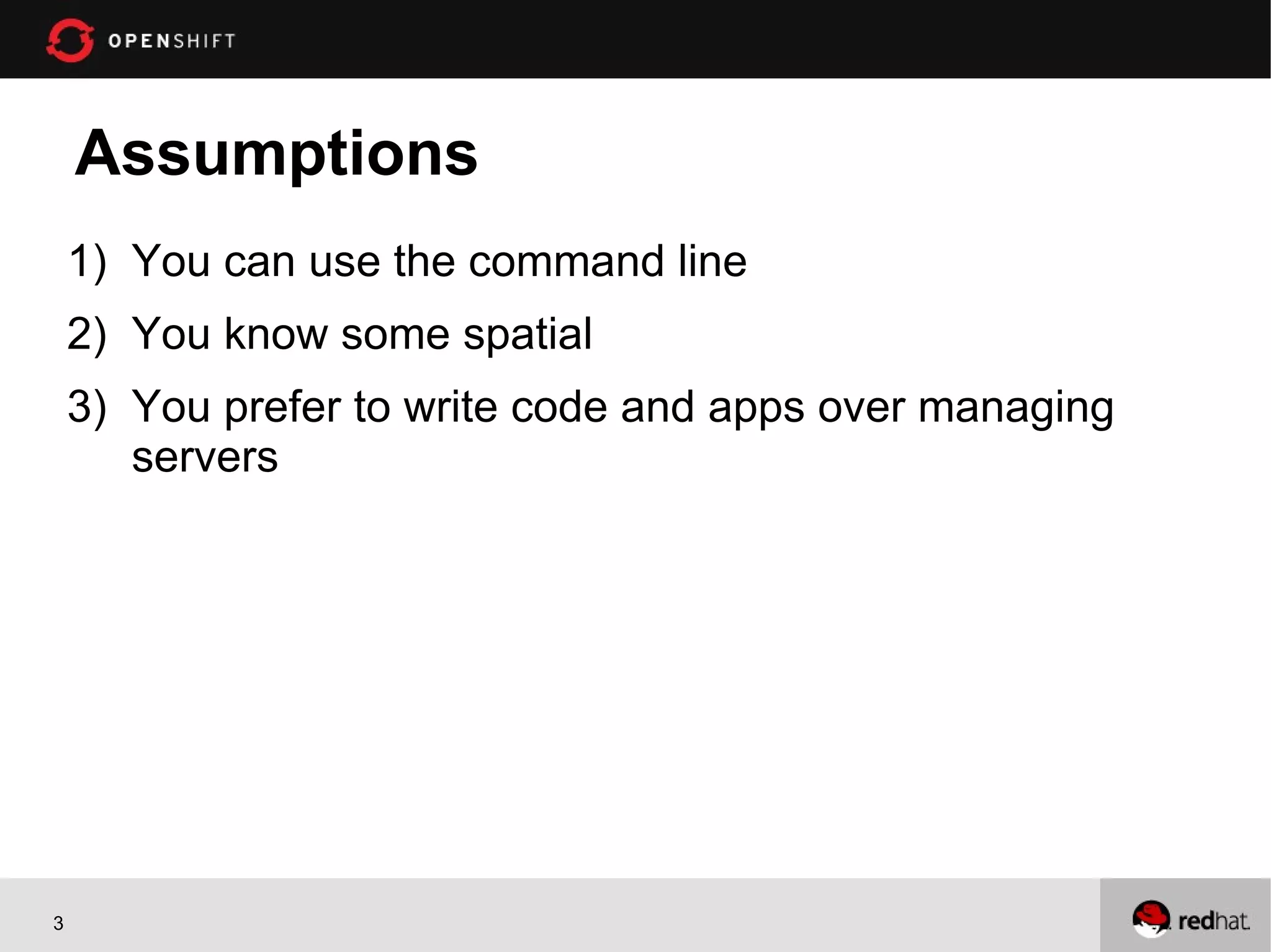 Openshift GeoSpatial Capabilities | PPT