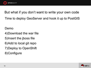 Openshift GeoSpatial Capabilities | PPT