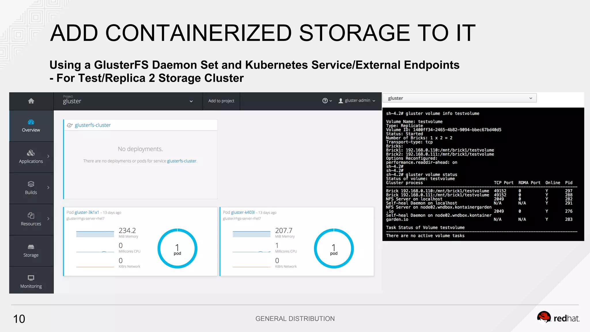 Red Hat OpenShift on Bare Metal and Containerized Storage | PDF
