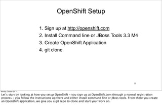 OpenShift Express Intro | PPT