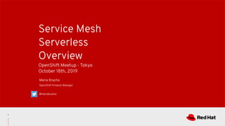 OpenShift Meetup - Tokyo - Service Mesh and Serverless Overview | PPT