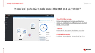 OpenShift Meetup - Tokyo - Service Mesh and Serverless Overview | PPT