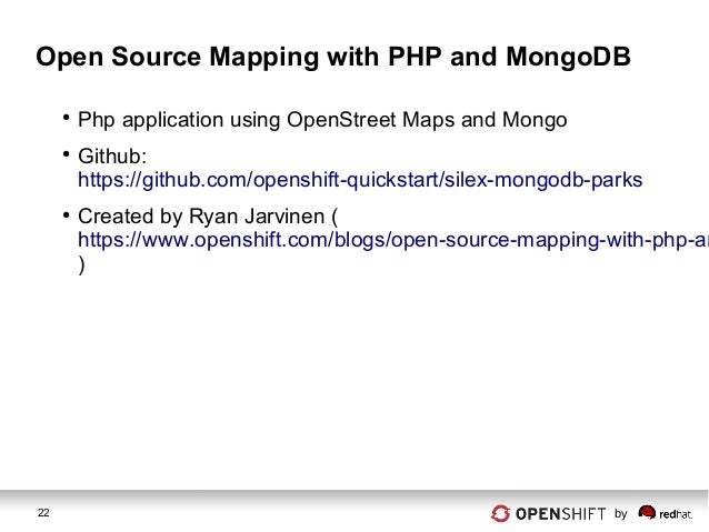 Open shift 2.x and MongoDB