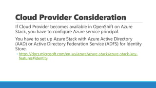 Open shift on azure stack | PDF