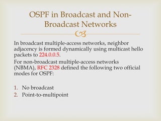 Open Shortest Path First | PPTX