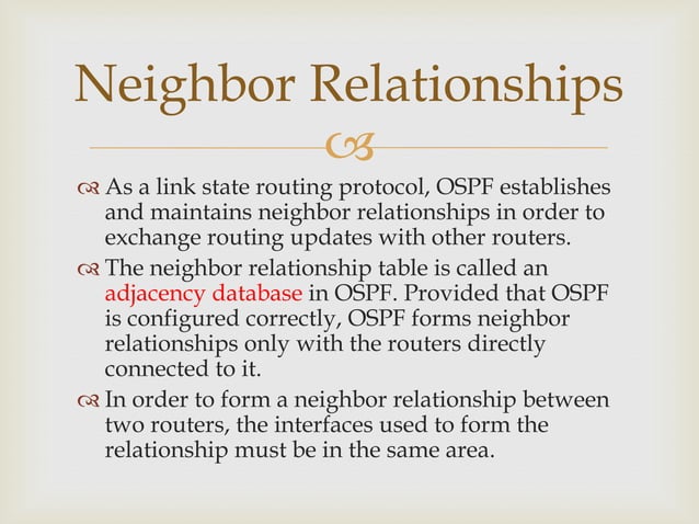 Open Shortest Path First | PPTX