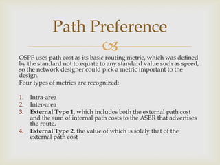 Open Shortest Path First | PPTX