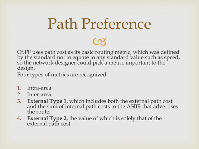 Open Shortest Path First | PPTX
