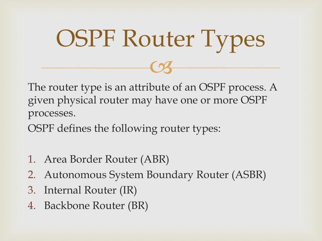 Open Shortest Path First | PPTX