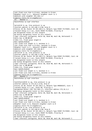Open Shortest Path First (OSPF) | DOCX