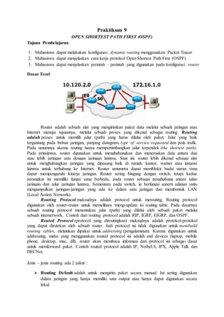 Open Shortest Path First (OSPF) | DOCX