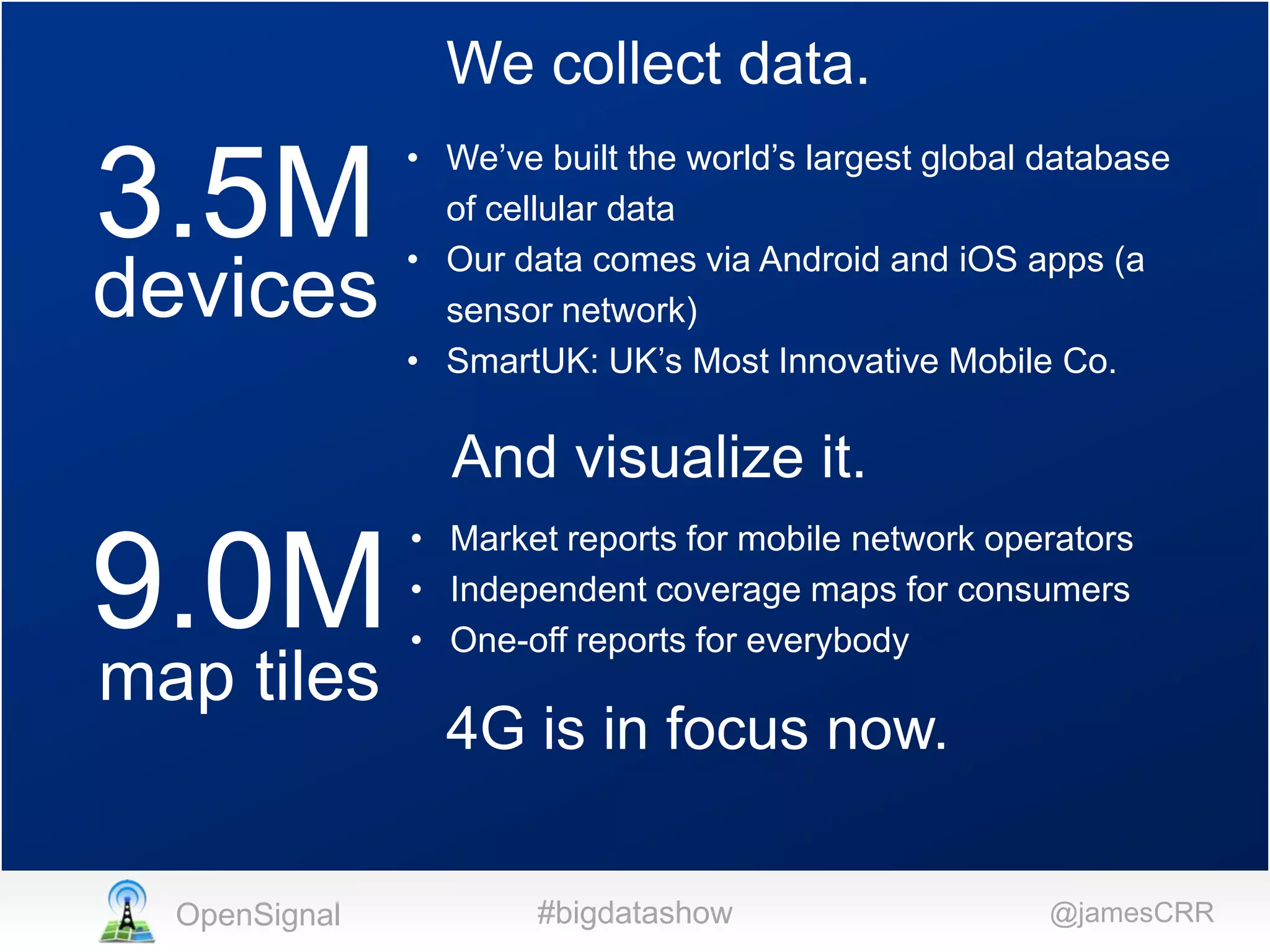 Visualizing 4G experience by country, across networks, OpenSignal | PPTX