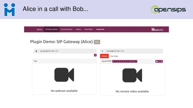 SIP transfer with Janus/WebRTC @ OpenSIPS 2022 | PDF