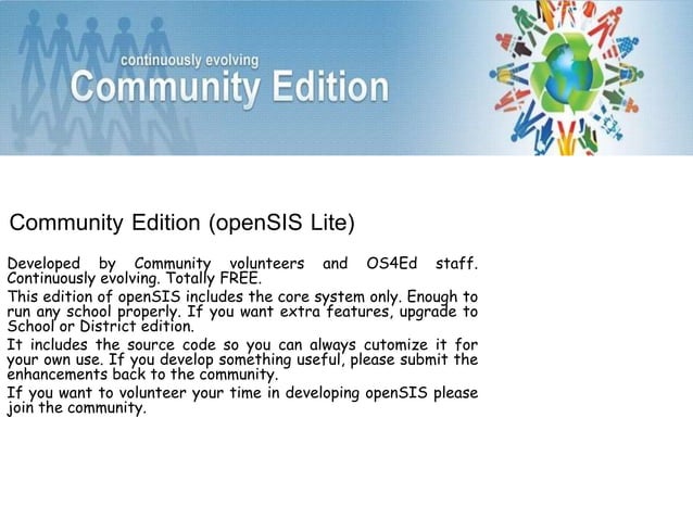 openSIS - A portal that is must for the educational system | PPT