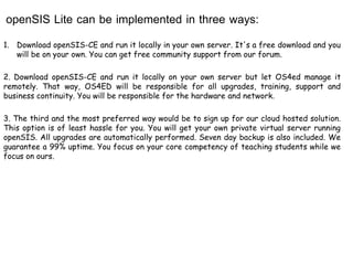 openSIS - A portal that is must for the educational system | PPT