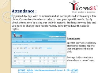 Open sis - benefits of student information system | PPTX