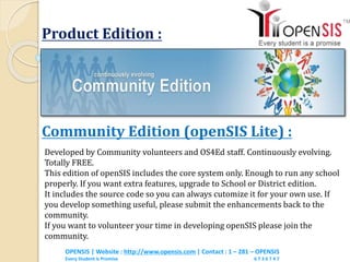 Open sis - benefits of student information system | PPTX