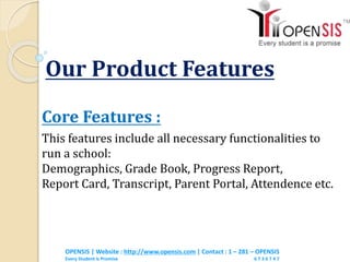 Open sis - benefits of student information system | PPTX