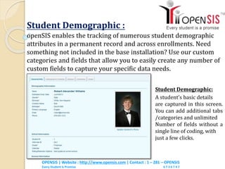 Open sis - benefits of student information system | PPTX