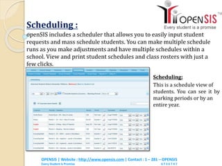 Open sis - benefits of student information system | PPTX