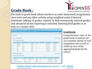 Open sis - benefits of student information system | PPTX