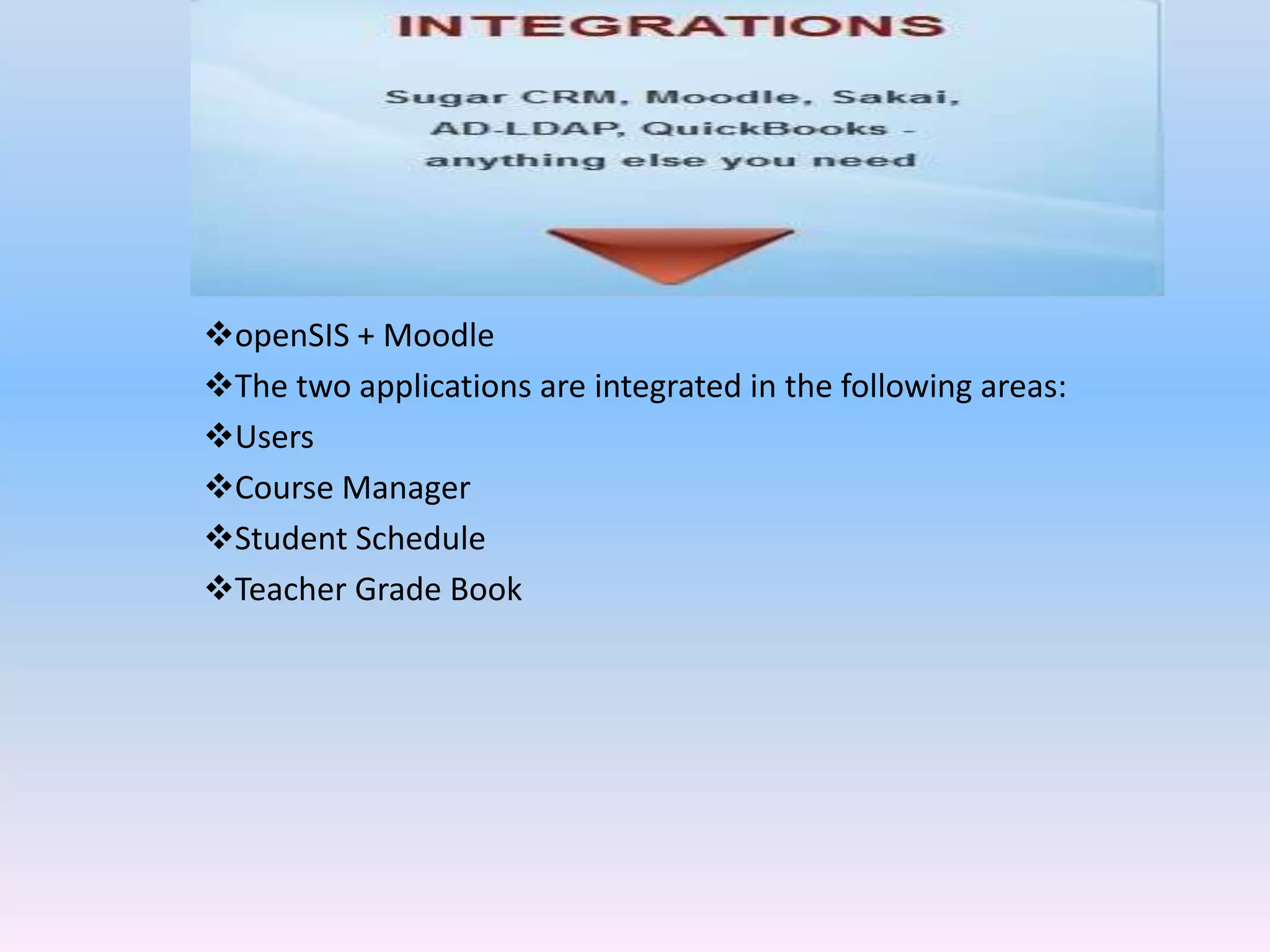 OpenSIS - Features | PPTX