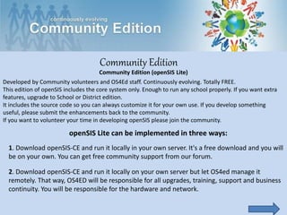 openSIS - School Management Software | PPTX