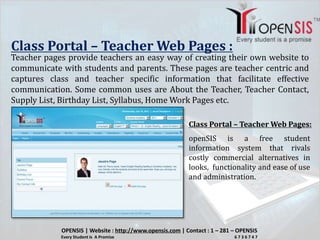 OpenSIS - Student Information System | PPT