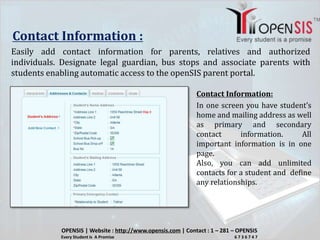 OpenSIS - Student Information System | PPT