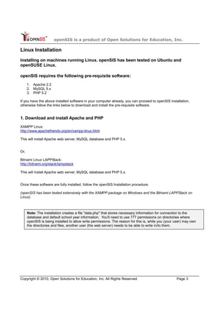 Open sis installation_guide | PDF