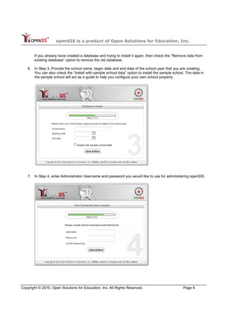 Open sis installation_guide | PDF