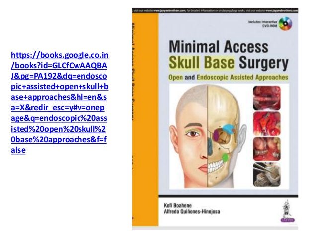 Open skull base approaches | PPTX