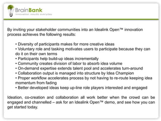 BrainBank Idealinke Open | PPT