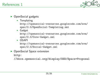 OpenSocial in Education and Learning | PPT